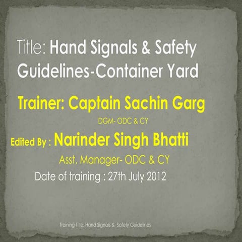 Standard hand signals for controlling crane operations Rigging ...