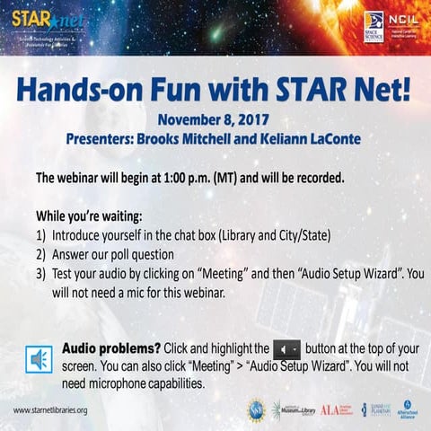 Hands-on Fun with STAR Net Webinar | PDF | Web Conferencing | Computer ...