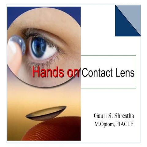 Hands on contact lens | PPT