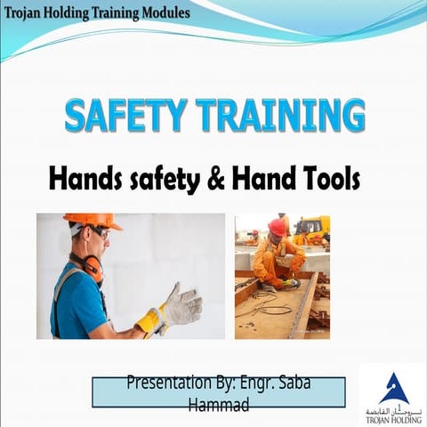 Hands Safety training for construction .ppt