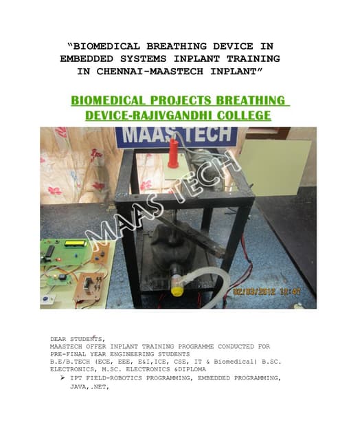 ELECTRICAL BASED EMBEDDED SYSTEM PROJECTS | PDF