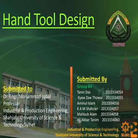 Hand tool design | PPTX