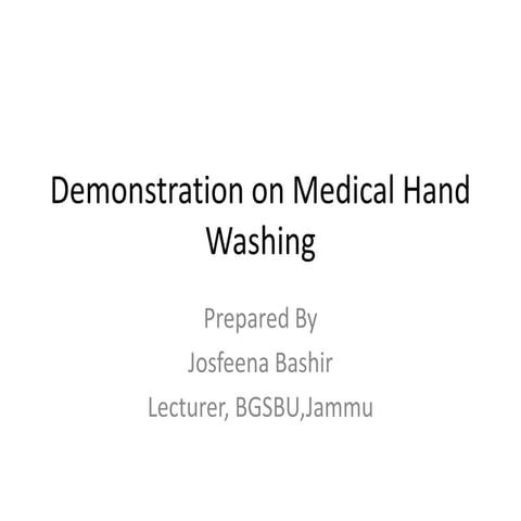 Handwashing | PPTX