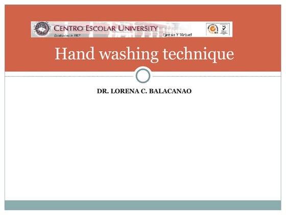 Hand hygiene ppt | PPTX