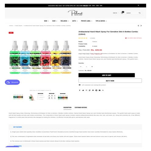 HAND WASH SPRAY.pdf | Deodorant and Antiperspirant | Personal Care