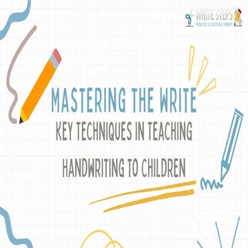The Teaching of Handwriting | PPTX