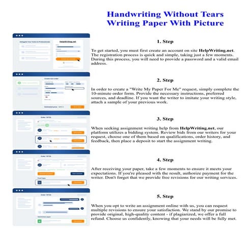 Handwriting Without Tears Writing Paper With Picture | PDF