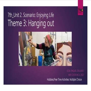 Hanging out Activities 7th-Unit 2. Junio.pptx