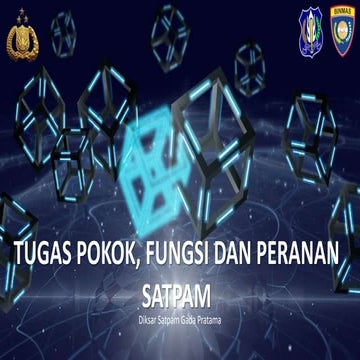 HANJAR TUGAS POKOK FUNGSI DAN PERANAN SATPAM | PPTX