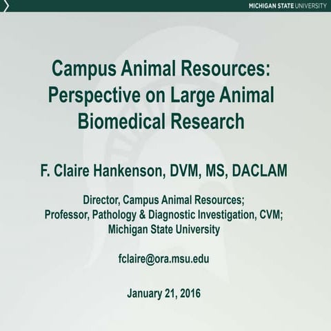 Campus Animal Resources | PPTX