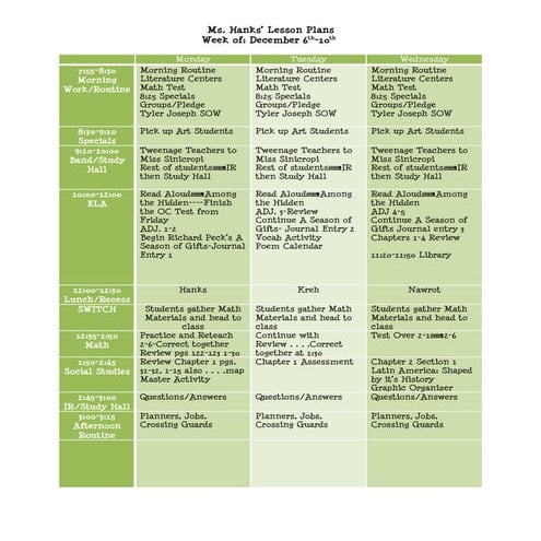 Lesson Plans | DOC