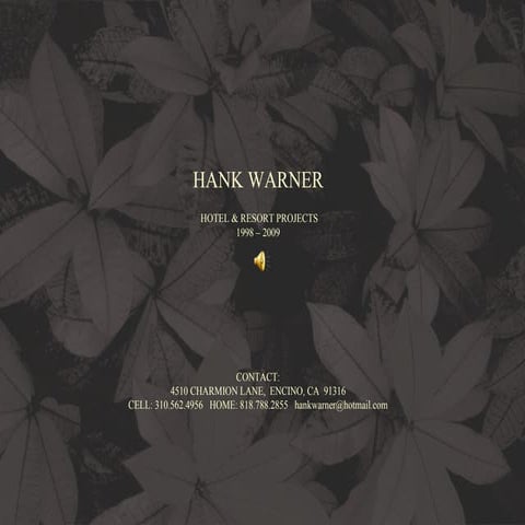 Hank Warner Projects V2 | PPT