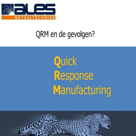 HAN Lean-QRM symposium 11 juni, Dick Scholtus, Ales | PPT