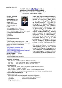 Resume- Chua Jia Jie doc | PDF