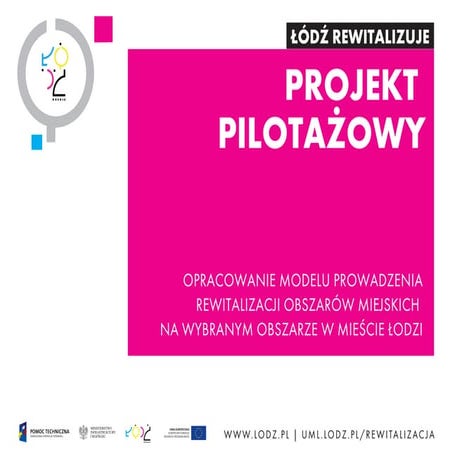 Hanna Gil-Piątek: Łódź rewitalizuje. Projekt pilotażowy | PDF