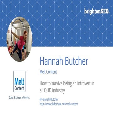 How to survive being an introvert in a loud industry by Hannah Butcher ...