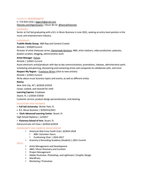 Fredrico Anthony's Resume | PDF