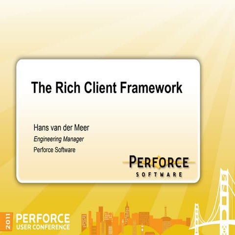Perforce's Rich Client Framework | PDF