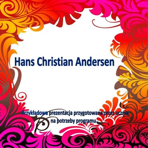 Hans Christian Andersen - prawa autorskie | PPTX