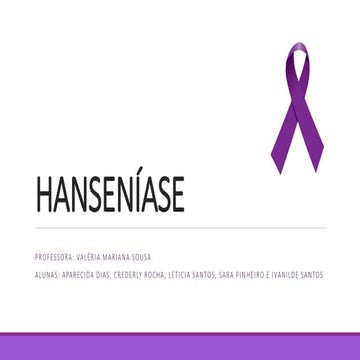 slide com o tema da doença hanseníase em pdf | PDF