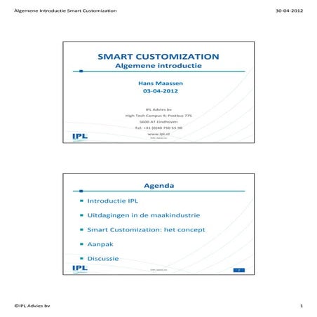 Hans Maassen - IPL Consultants | PDF