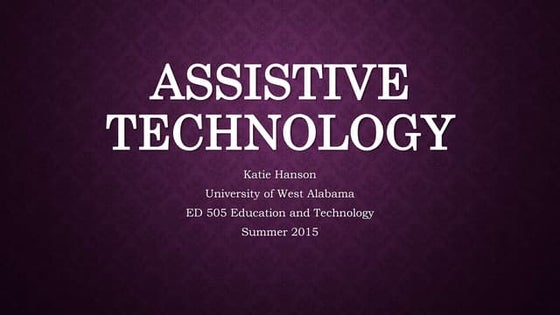 What is assistive technology | PPT