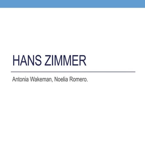 Hans zimmer | PPTX