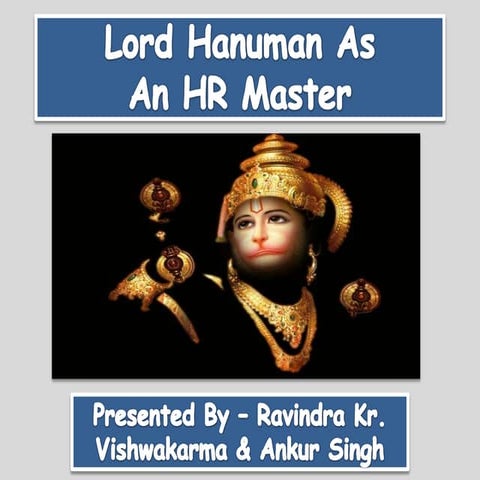 lord hanuman as an HR MAster | PPT