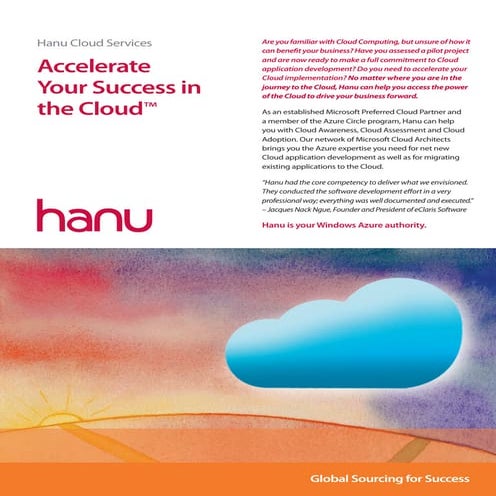 Hanu cloud services | PDF | Cloud Computing | Internet