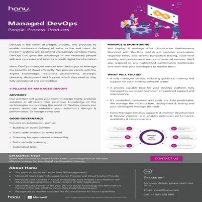 Hanu Managed DevOps | PDF