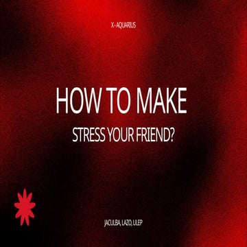 How To Make Stress Your Friend kelly mcgonigal | PPTX