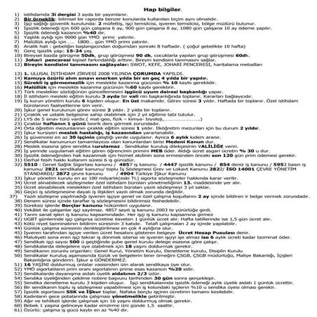Hap bilgiler 1 ve 2 mekki̇ kocabas | PDF