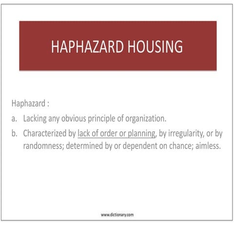 Haphazard housing | PDF
