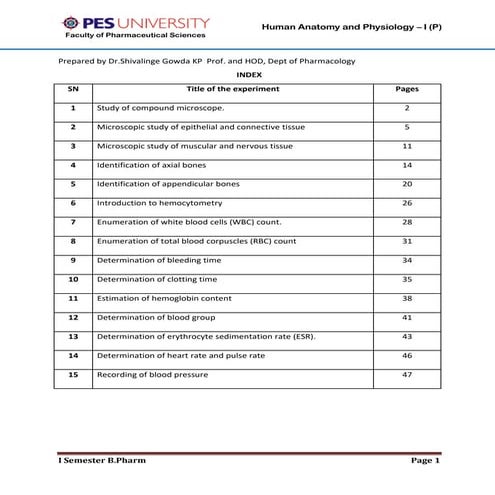 Histology Lab manual | PDF