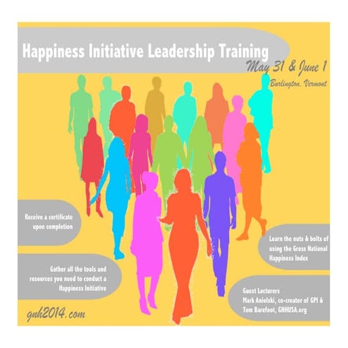 Happiness initiative leadership training in burlington vermont | PDF