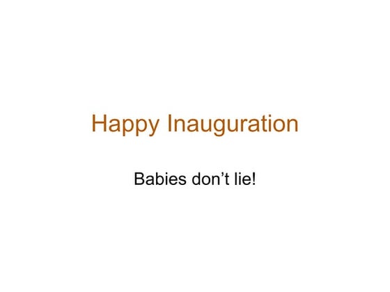 Inauguration Day Slideshow | PPT