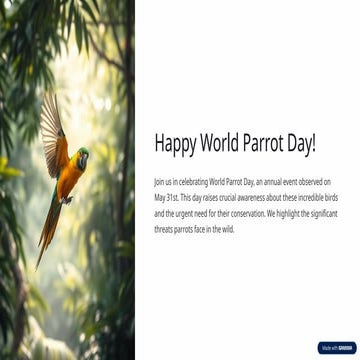 Happy-World-Parrot-Day.pptx it is so enjot | PPTX