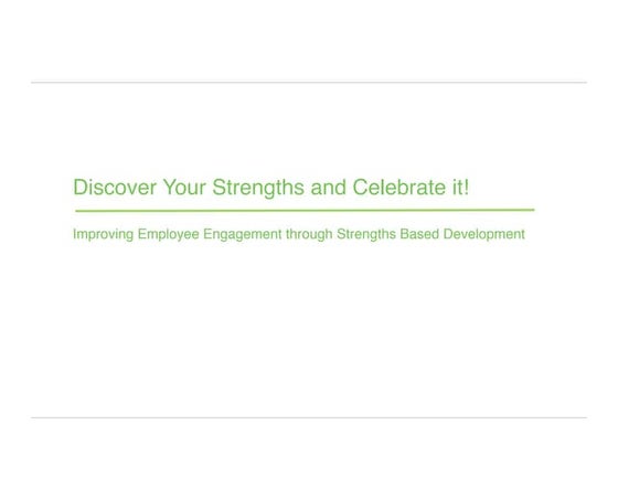 Strengths Finder Training | PPTX | Science