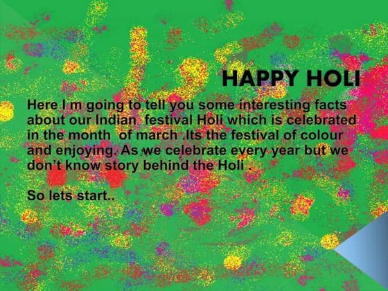 Presentation on Holi | PPT