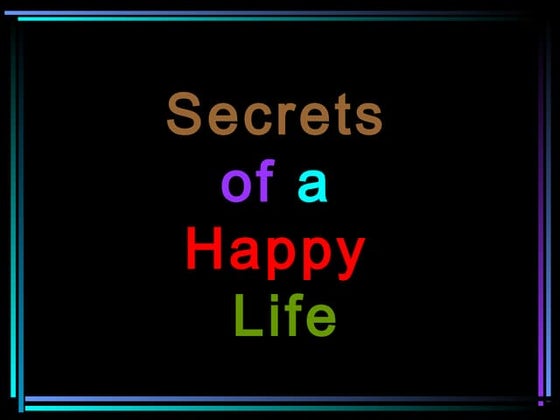 Happylife | PPT | Career Advice | Careers