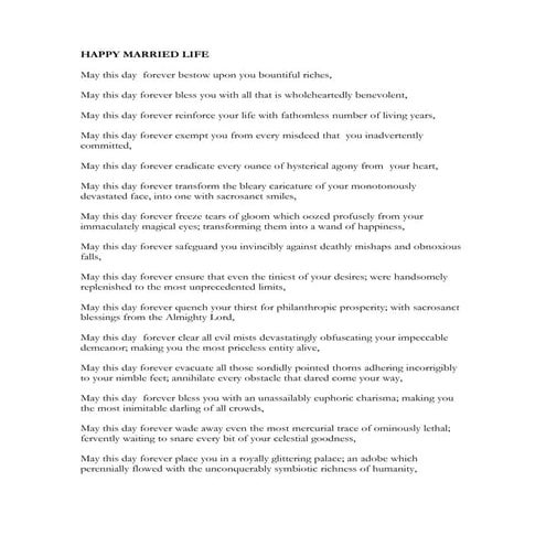 Happy Married Life | PDF