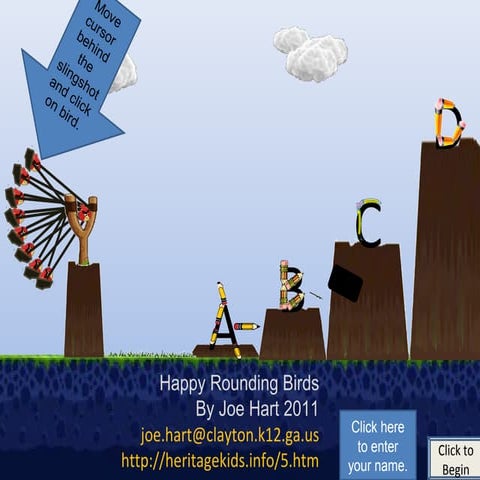 Happy rounding birds with score | PPT