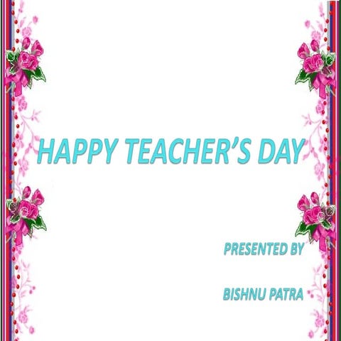 HAPPY TEACHER'S DAY | PDF