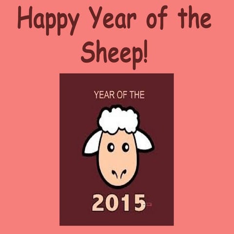 Happy year of the sheep | PPT