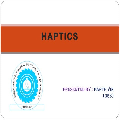 Haptics | PPT