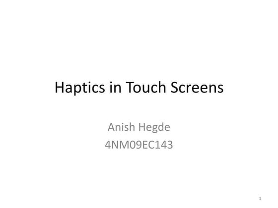 Sympathetic Haptics Overview | PPT