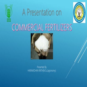 commercial fertilizer | PPTX