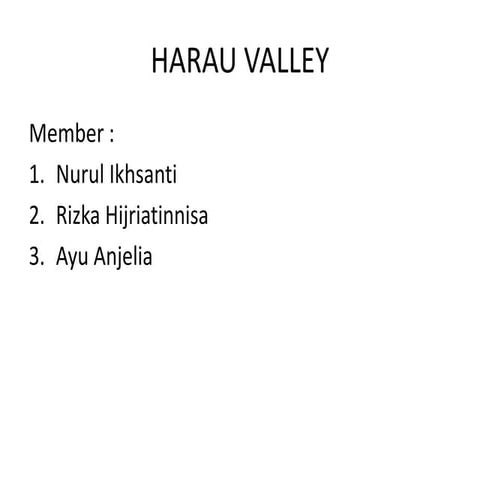 Harau valley | PPT