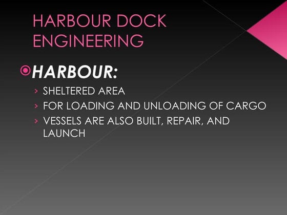 Harbours and docks | PPTX