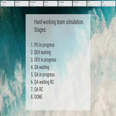 Hard working team simulation | PPT